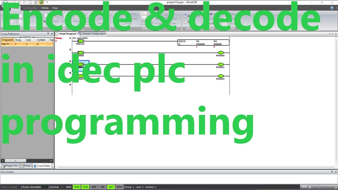 15 an Idec Plc Programming Data Conversion, ENCODE and DECODE