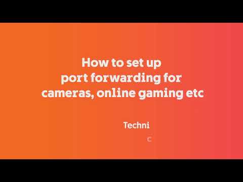 Technicolor DGA0122 - How to set up port forwarding for cameras, online gaming etc