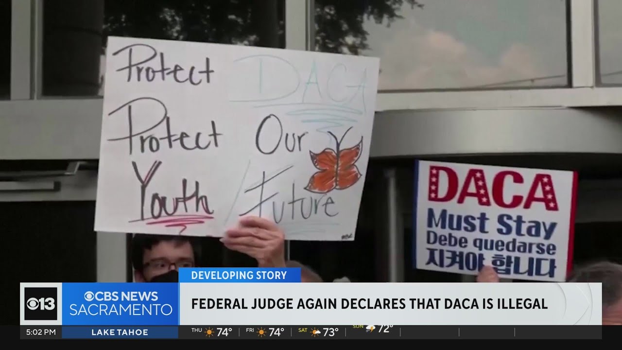 Federal judge again declares DACA immigration program unlawful, but allows it to continue