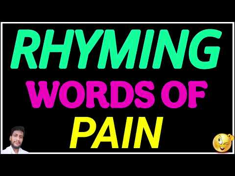 Pain rhyming words | pain ka rhyming word kya hai | 5 Rhyming word of pain