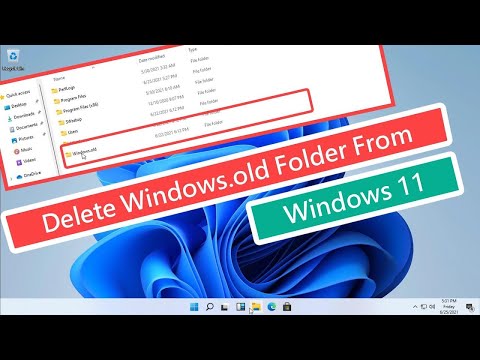 How To Remove Windows Old in Windows 11