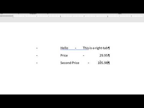 Understanding Tabs in Microsoft Word