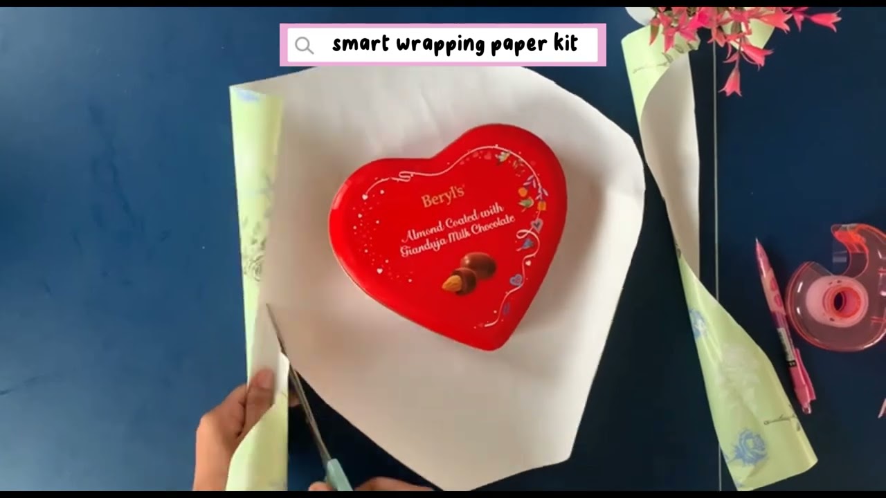 HEART SHAPE - SMART WRAPPING PAPER KIT