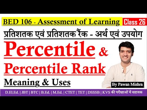 #Percentile and Percentile Rank: Meaning & Uses | B.Ed. | Assessment of Learning | By Pawan Mishra