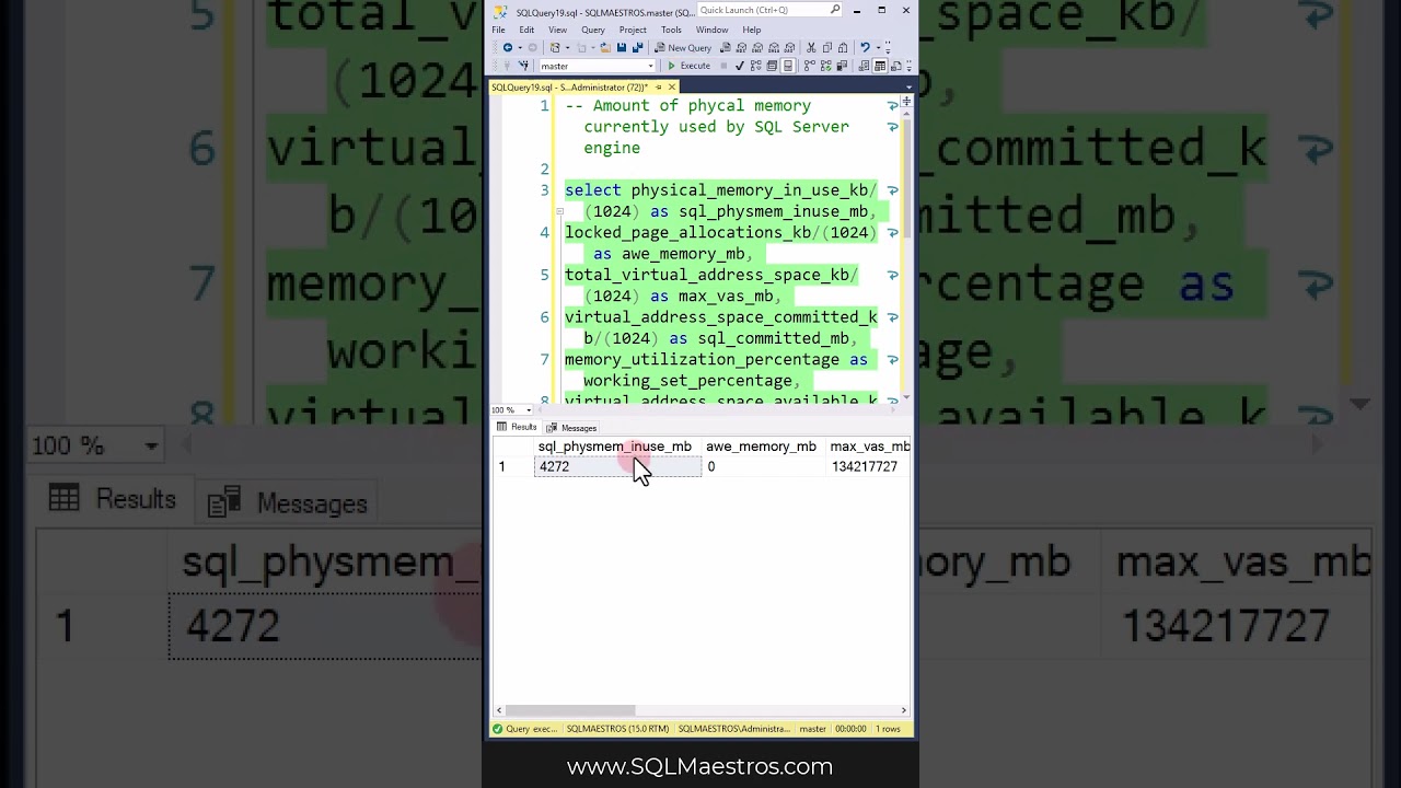 SQL Server Memory Usage - SQL Server Training, SQL Server Video Courses ... SQL Server Memory Usage - SQL Server Training, SQL Server Video Courses ...