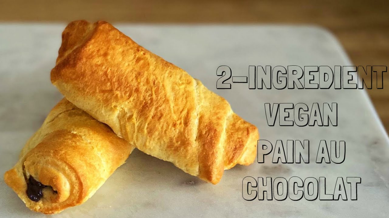 VEGAN 2-INGREDIENT PAIN AU CHOCOLAT | CHOCOLATE CROISSANT | 2 INGREDIENTS | Katie Makes It Vegan