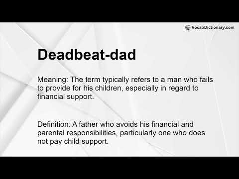 Deadbeat-dad Meaning