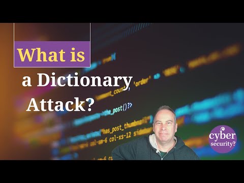 What is a dictionary attack?