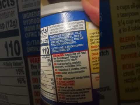 product review. Crisco vegetable shortening