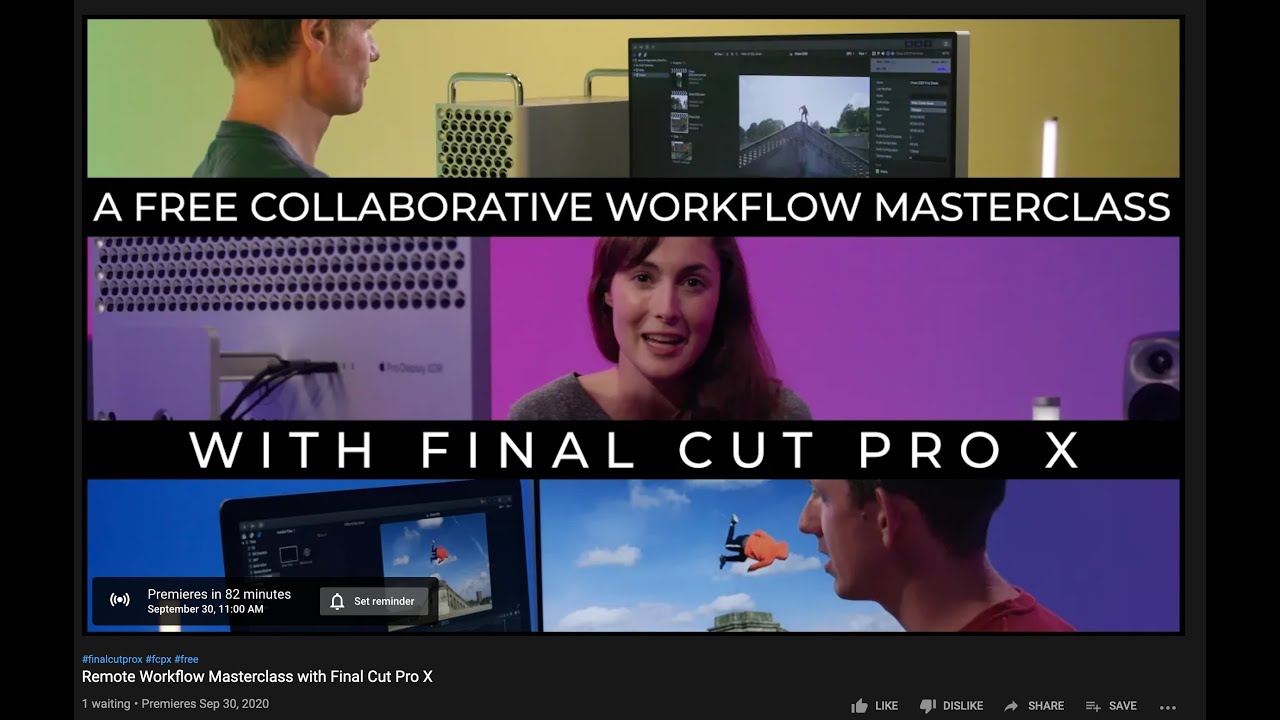 Free Remote Workflow Masterclass with Final Cut Pro X Promo
