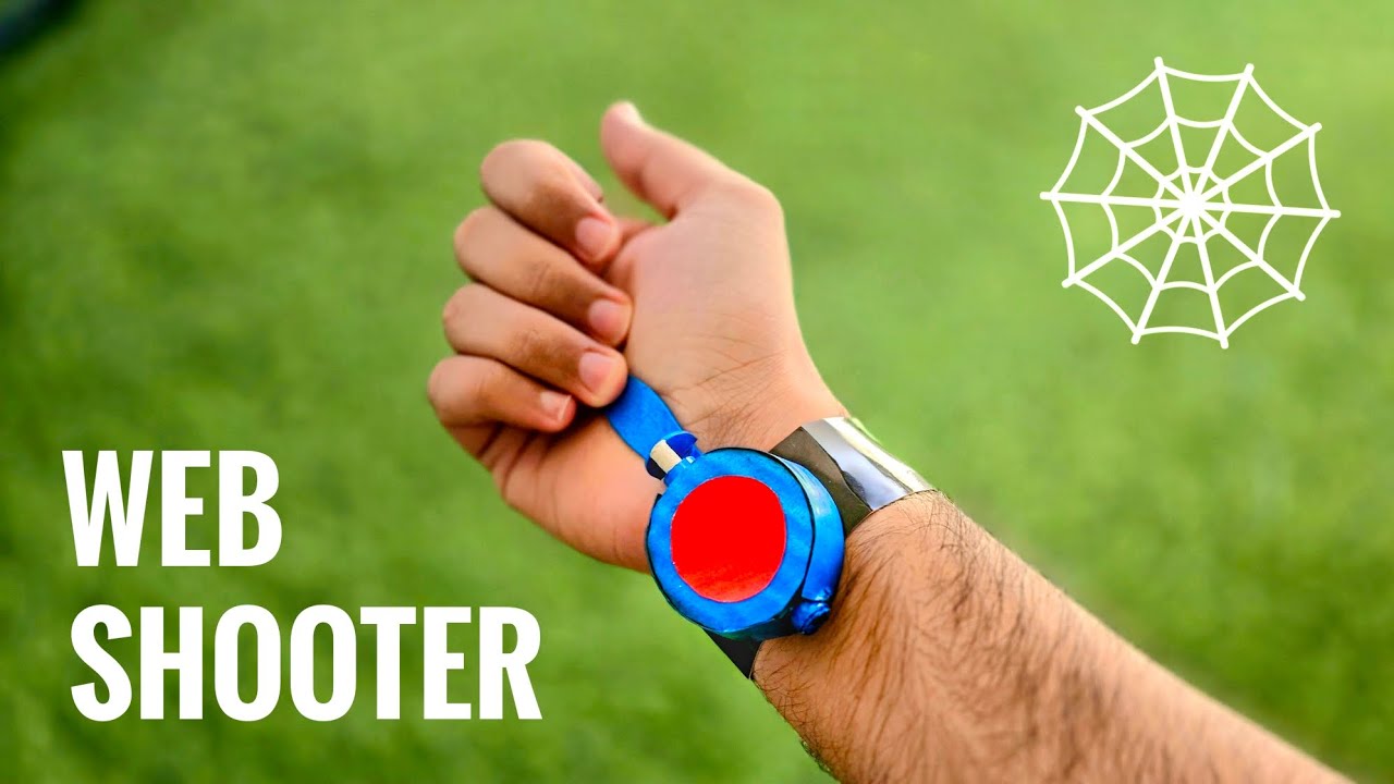 Spiderman Web Shooter that shoots!  Easy to make