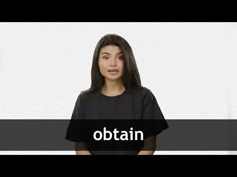 How to pronounce OBTAIN in American English
