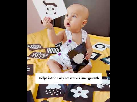High Contrast Flash Cards | Visual Stimulation & Sensory Development | Ages 0 to 1 | Skillmatics