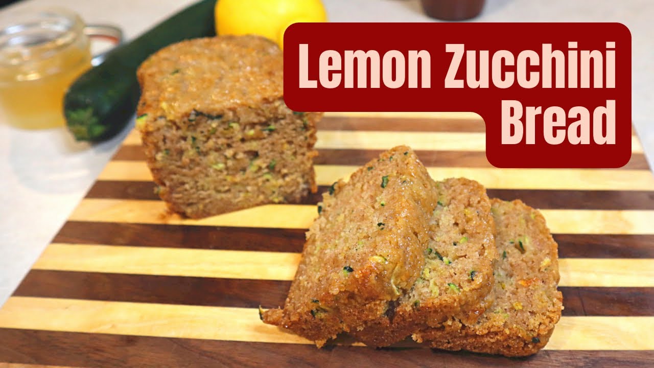 SUPER LEMONY LEMON ZUCCHINI BREAD | Recipe with Lemon Glaze