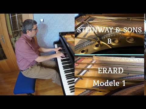 STEINWAY & SONS B vs ERARD Modele 1 [GRAND PIANO COMPARISON] (SCHUBERT / Impromptu No. 3 Op. 90)