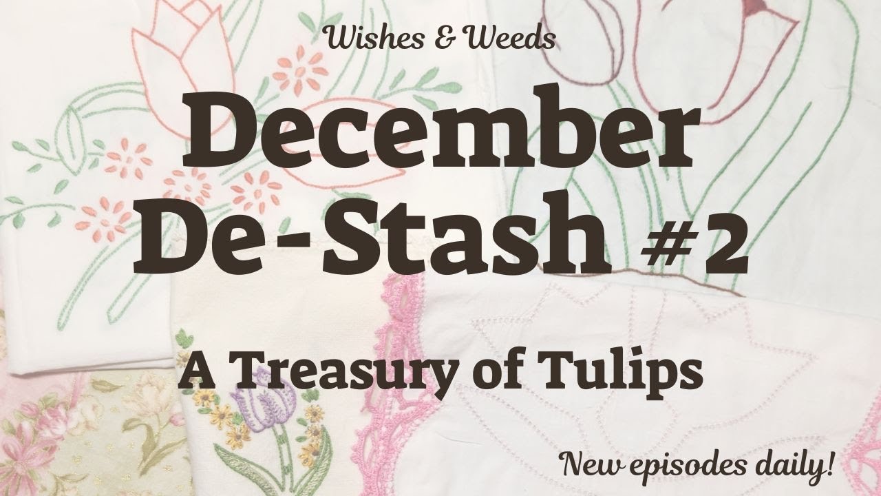December De-Stash #2 | A Treasury of Tulips Themed Ephemera Collection + Curated Etsy Bundle