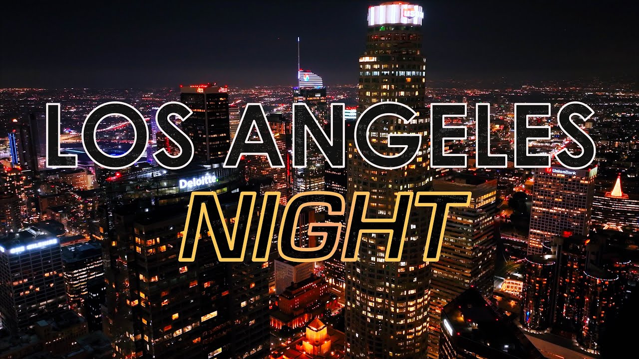 Fly Through Downtown Los Angeles at Night | 4K Drone Video (Wilshire, US Bank, Crypto.com, Streets)