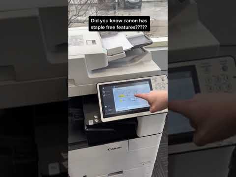 The Staple Free Stapling Feature on Canon Printers