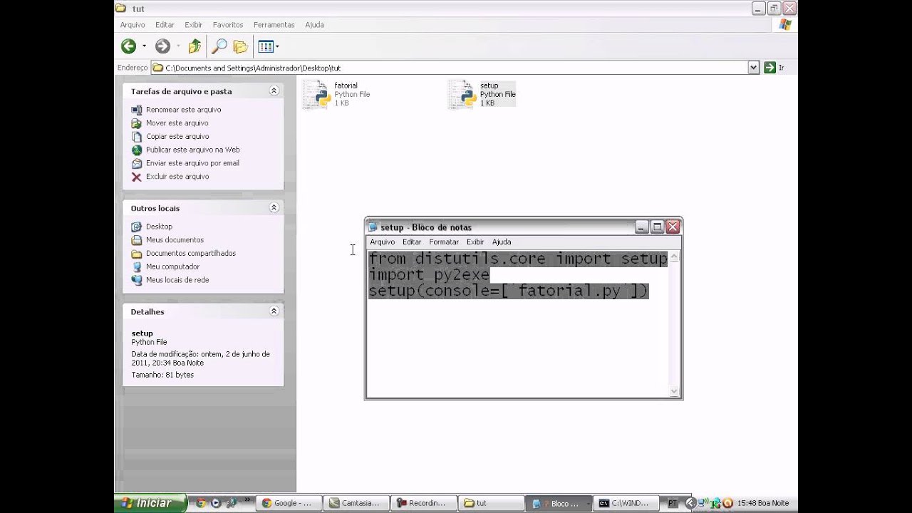 Tutorial Compilar Python - de Python a Exe usando Py2Exe