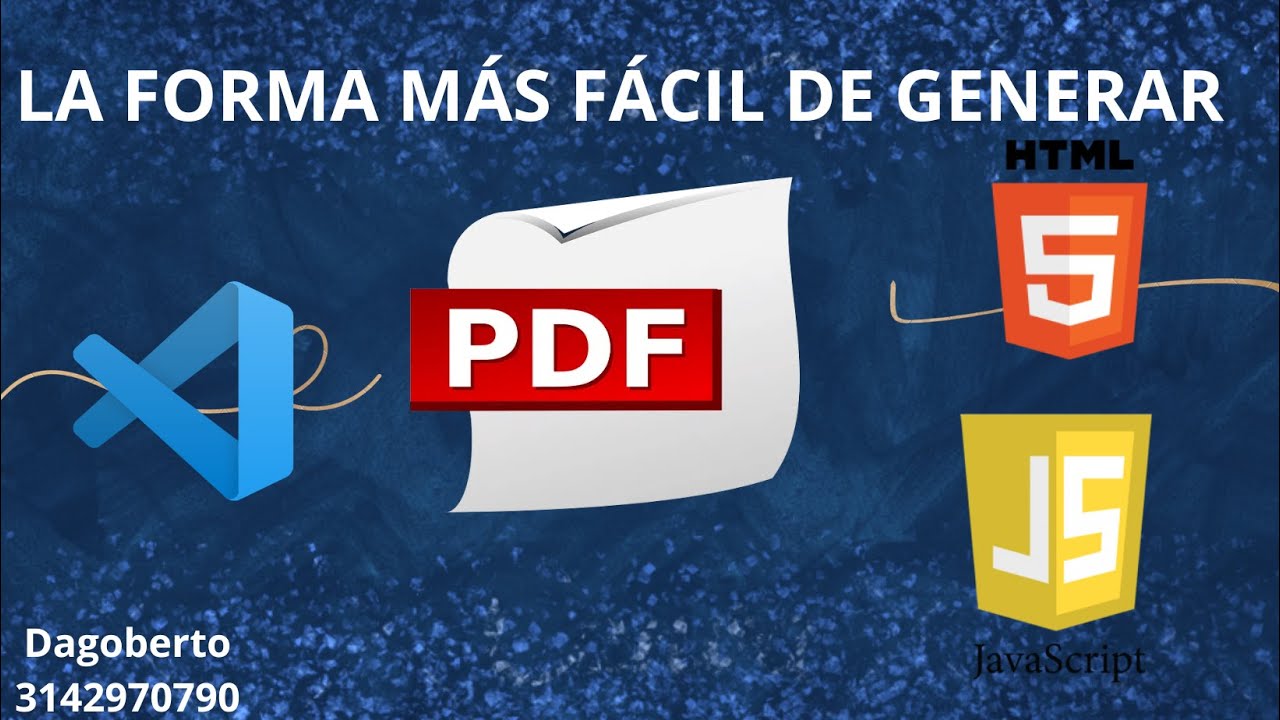 Como generar un PDF con HTML y Javascript Fácil