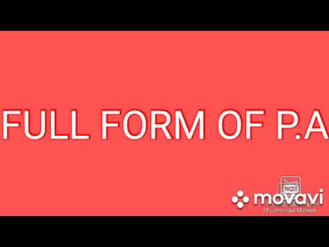 FULL FORM OF I.C.C || FULL FORM OF P.A || AUTHENTIC INFO TV
