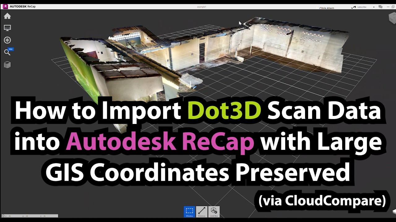 How to Import Dot3D Scan Data into Autodesk ReCap with Large GIS Coordinates Preserved