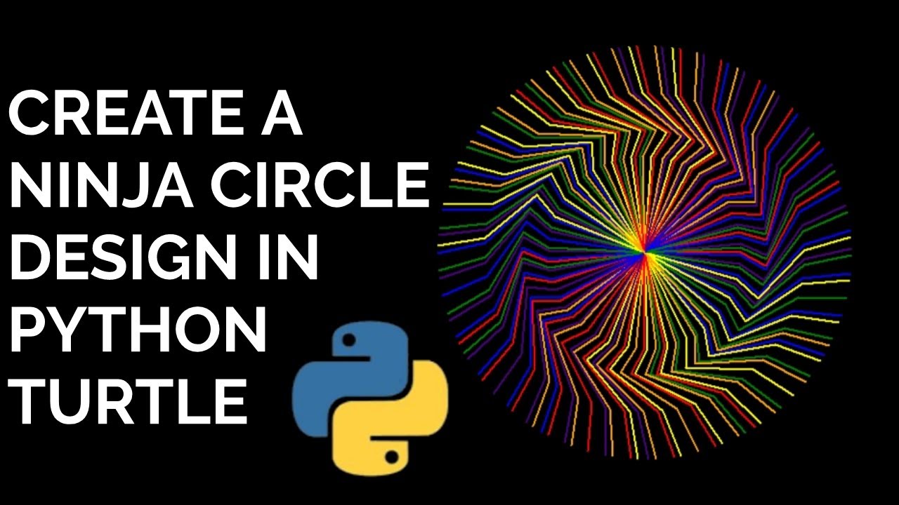 Python Turtle Tutorial: Create a Ninja Circle ⭕ using Python Turtle | CODE PROBLEM