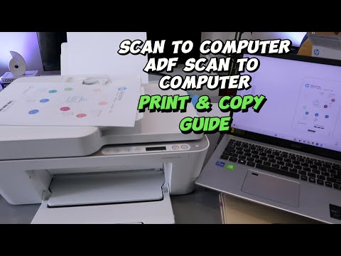 HP Deskjet 4100 Series SCAN To Computer, ADF Scan To Computer, Print Document Copy Document Guide!