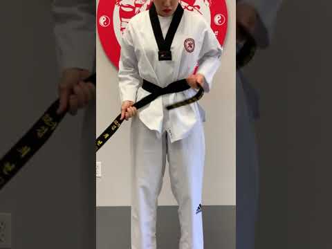 How to tie a single wrap belt