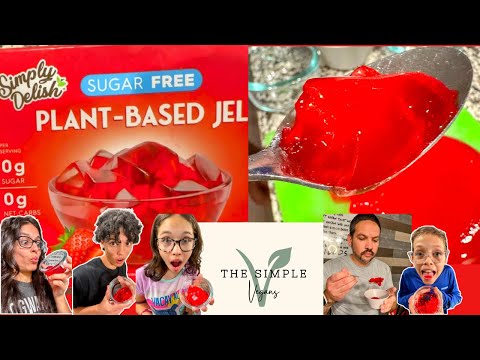 VEGAN Jello - Simply Delish Jel Review - Sugar Free Strawberry