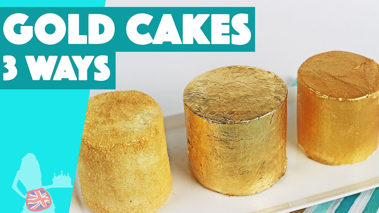 3 Ways To Make a Gold Cake