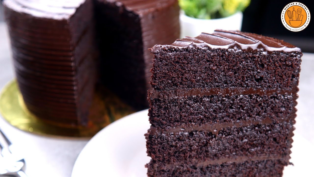 Decadent Chocolate Cake Recipe | How to Make Moist Chocolate Cake | Mortar and Pastry