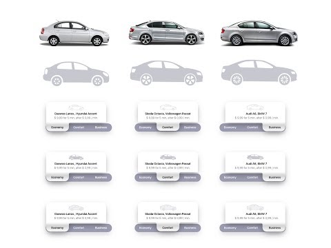 Create car's silhouette for taxi app