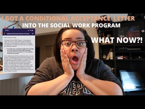CONDITIONAL ACCEPTANCE LETTER #blacksocialworkstudent #socialworkstudent