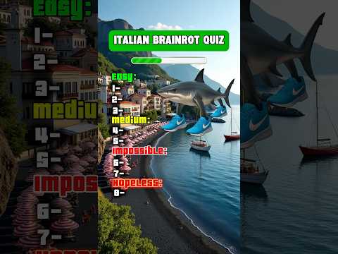 Guess the Italian brainrot characters just from their images #quiz #trivia #shorts  #brainrotquiz