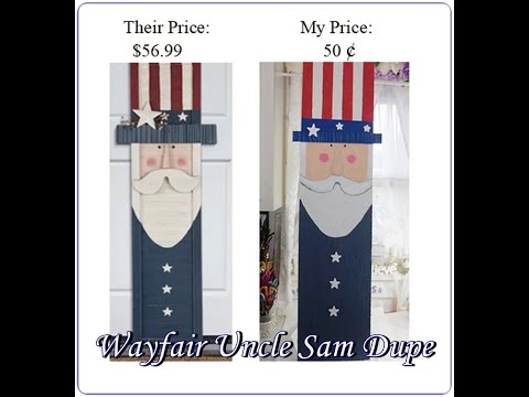 Wayfair Uncle Sam Dupe