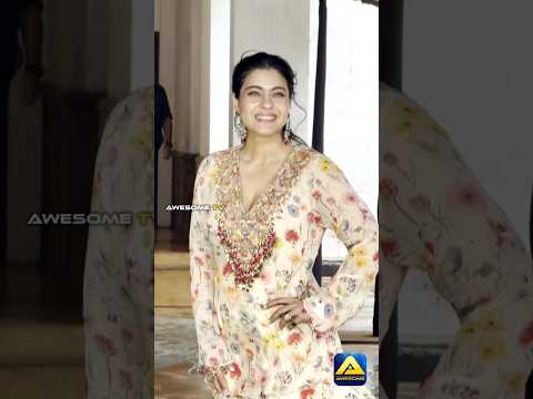 Kajol Devgan spotted in Juhu and promoting her horror film Maa