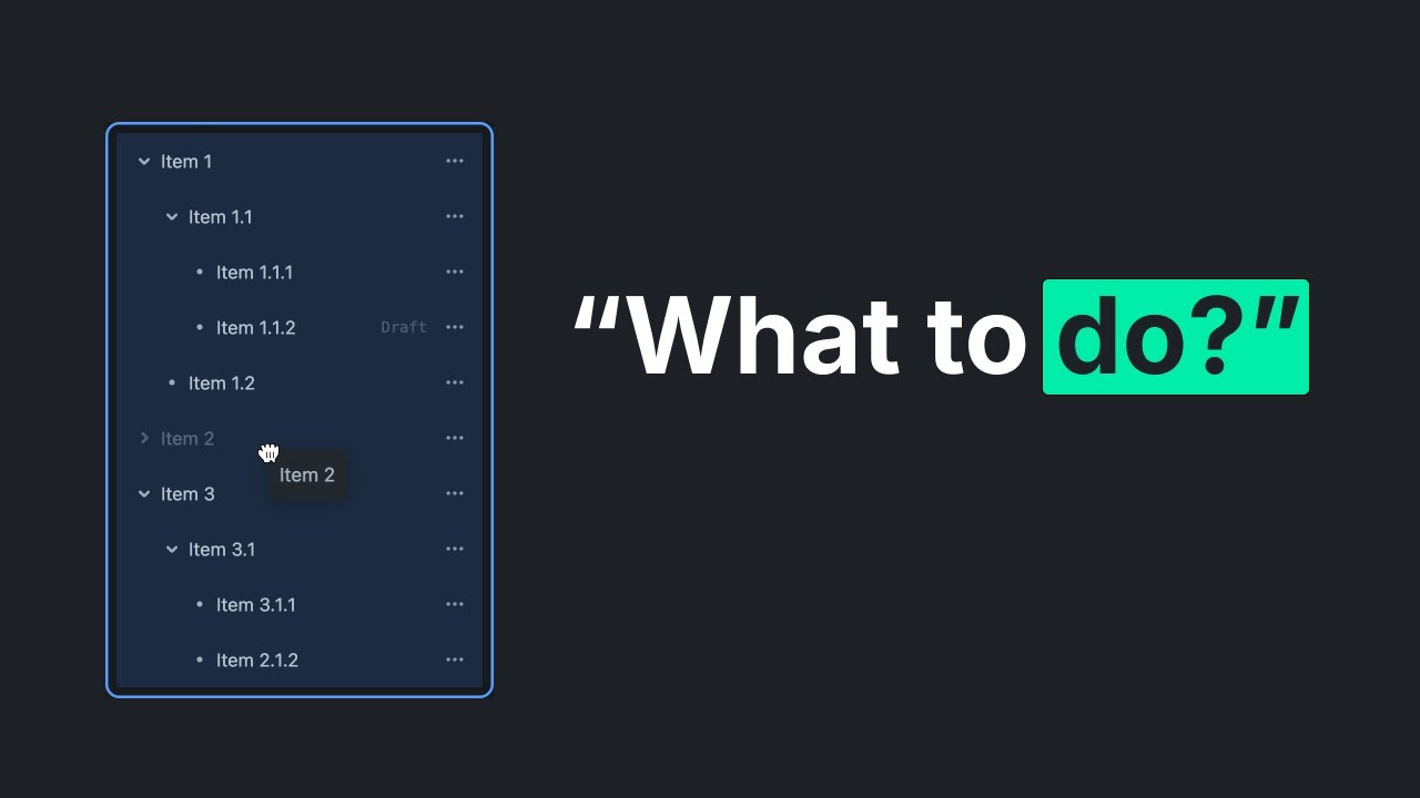 What to do when dragging expanded tree items?