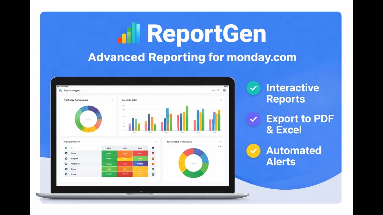 How to Create PDF Reports from monday.com Boards | ReportGen Tutorial