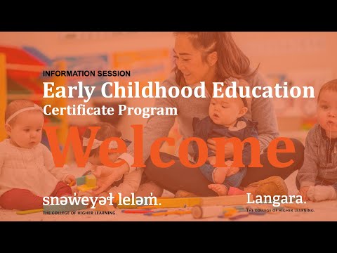 Early Childhood Education, Certificate Program | INFORMATION SESSION