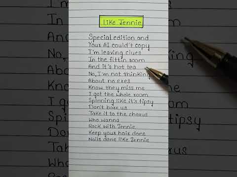 Like Jennie (Lyrics) ~ Jennie ❣️ #lyrics #song