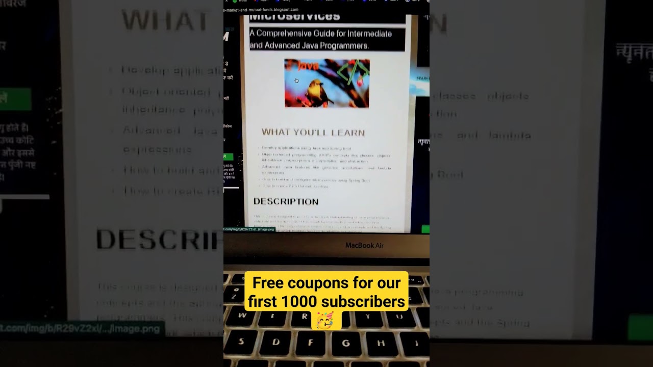 java programming And Spring Boot |  udemy course | free courses #freecertificationcourses #java