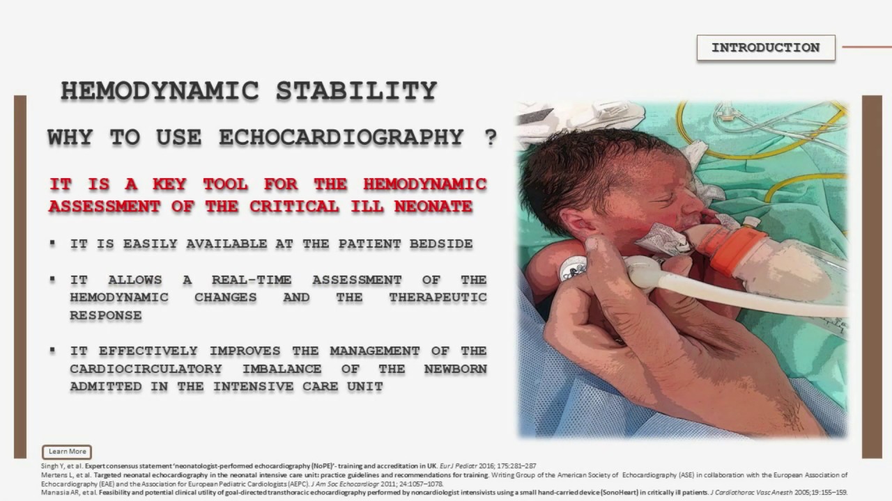 ECHOCARDIOGRAPHIC EVALUATION OF HEMODINAMYCS IN NEONATES (PART 1/5): INTRO.