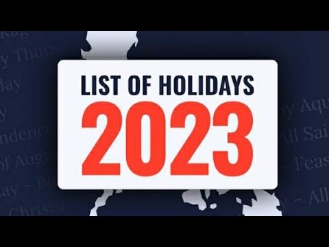 2023 Philippine Holidays under Presidential Proclamation No. 42 of 2022 #pbbm #news #holidays