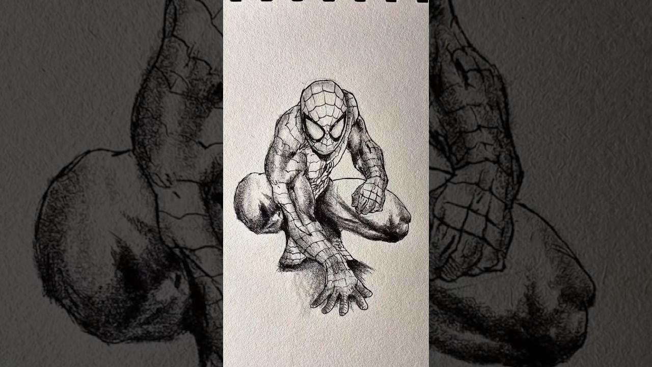 Spider man drawing artwork #drawing #viralshorts #spiderman #artwork