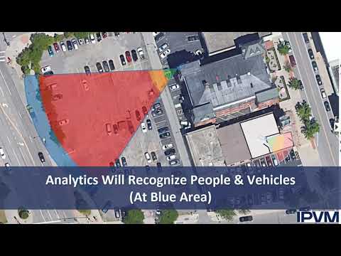 Visualize Analytics And Facial Recognition Coverage using PPF / PPM Zones in IPVM Camera Calculator