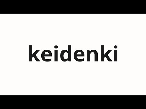 How to pronounce keidenki | 継電器 (relay in Japanese)