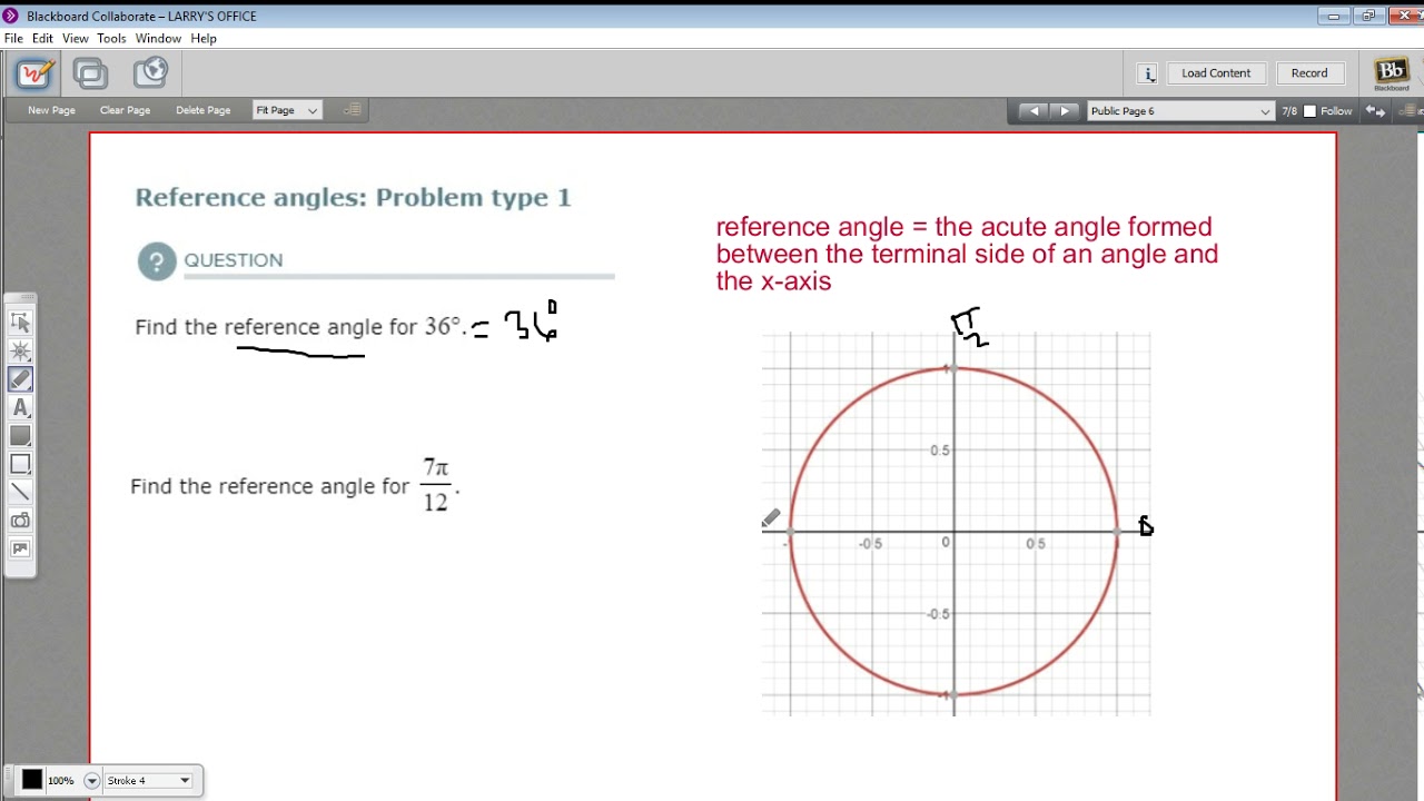Reference angles - problem type 1
