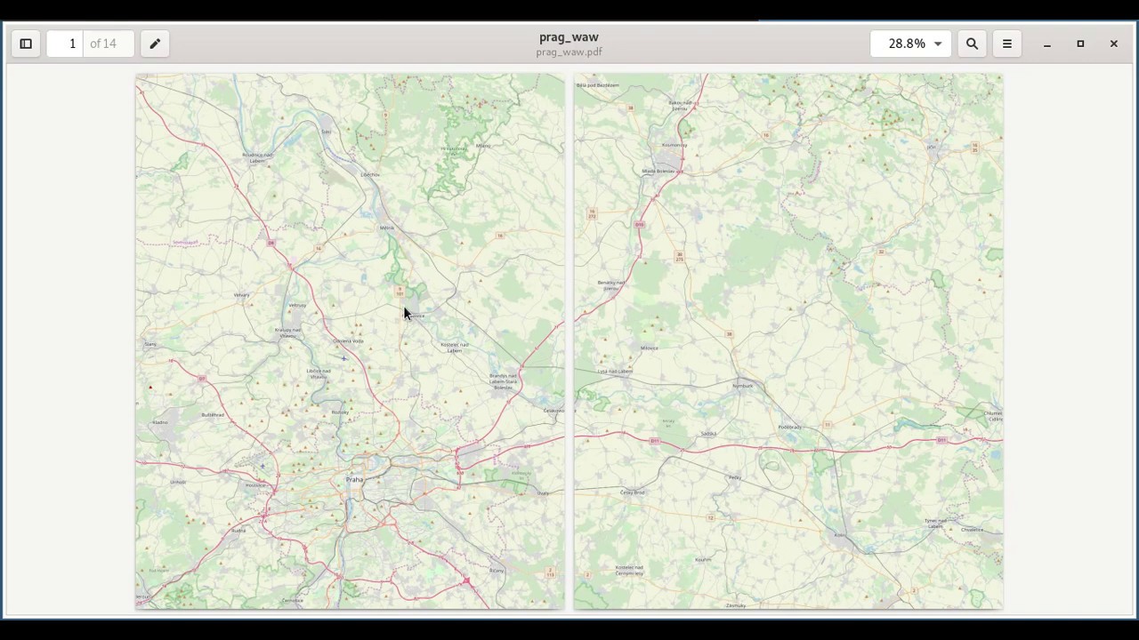 How to save OpenStreetMap as pdf with osm2pdf