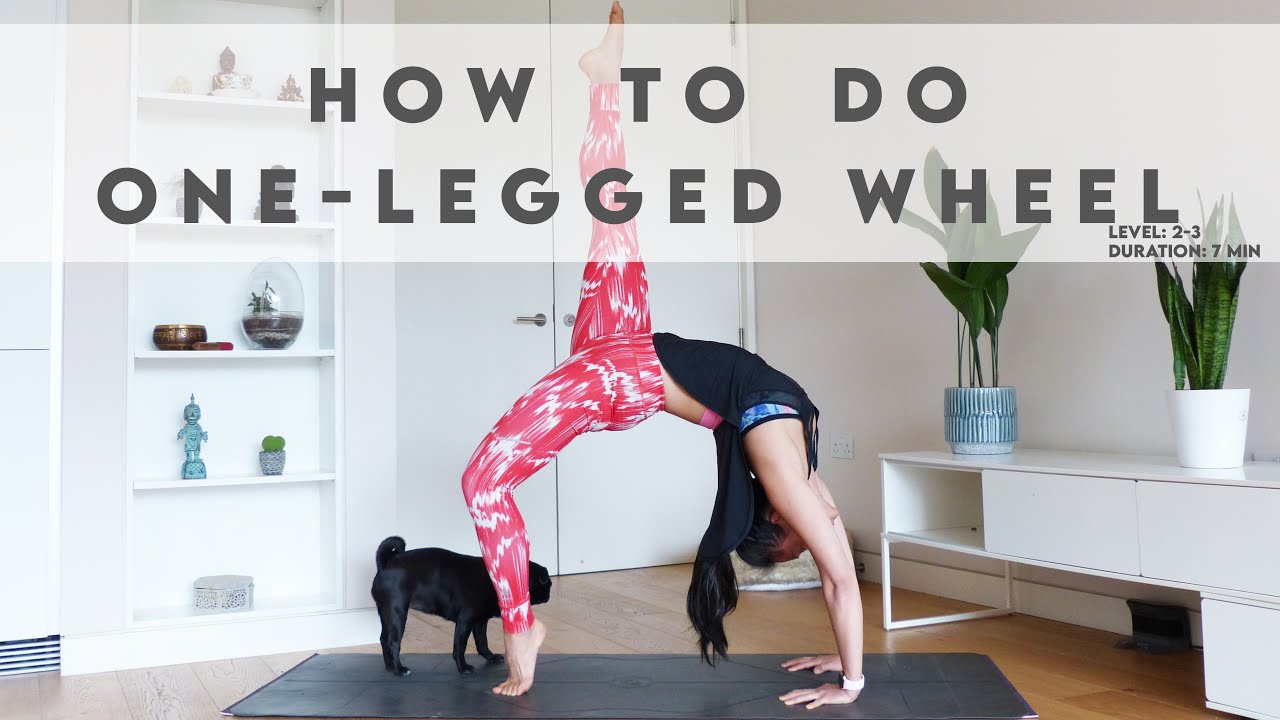 How To Do One Legged Wheel Pose - Eka Pada Urdhva Dhanurasana | Lydia Lim Yoga